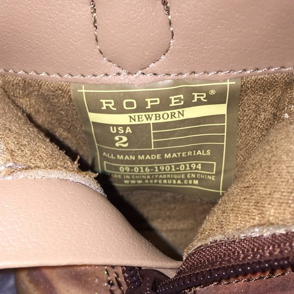 Roper | Shoes | Roper Glitter Brown Baby Boots Size 2 | Poshmark